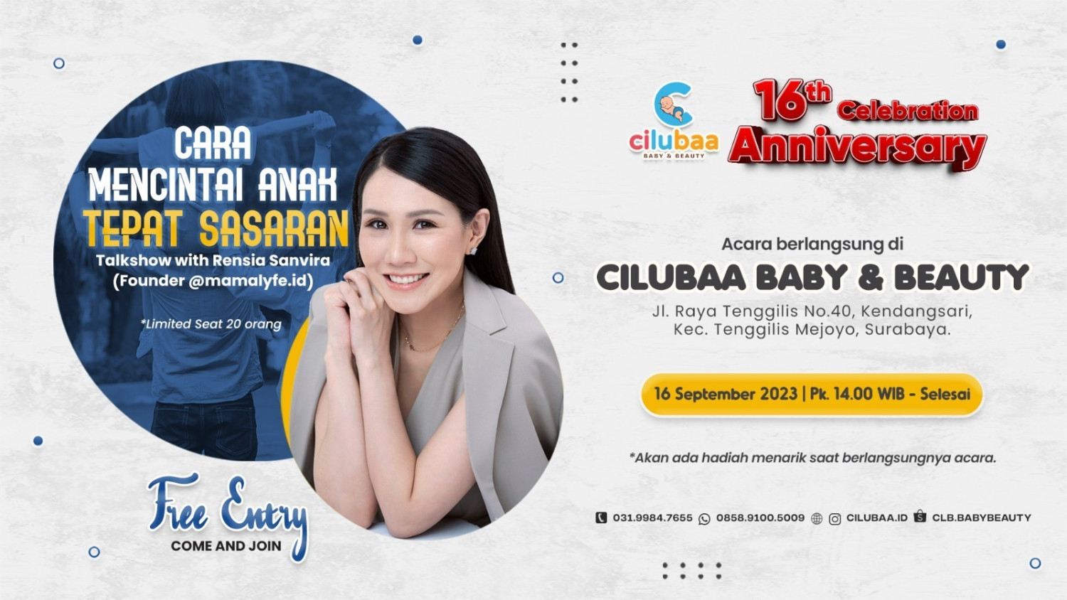 Talkshow Bersama Moms Rensia Founder @mamalyfe.id